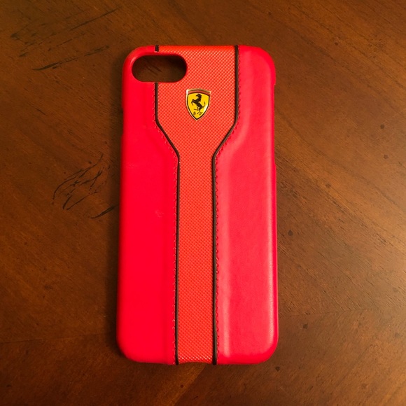 Ferrari | Accessories | Ferrari Faux Leather Iphone 78 Case | Poshmark